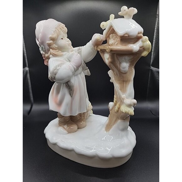 Dolfi | Art | Dolfi Italy Original Lisi Martin Girl Feeding Birds In ...